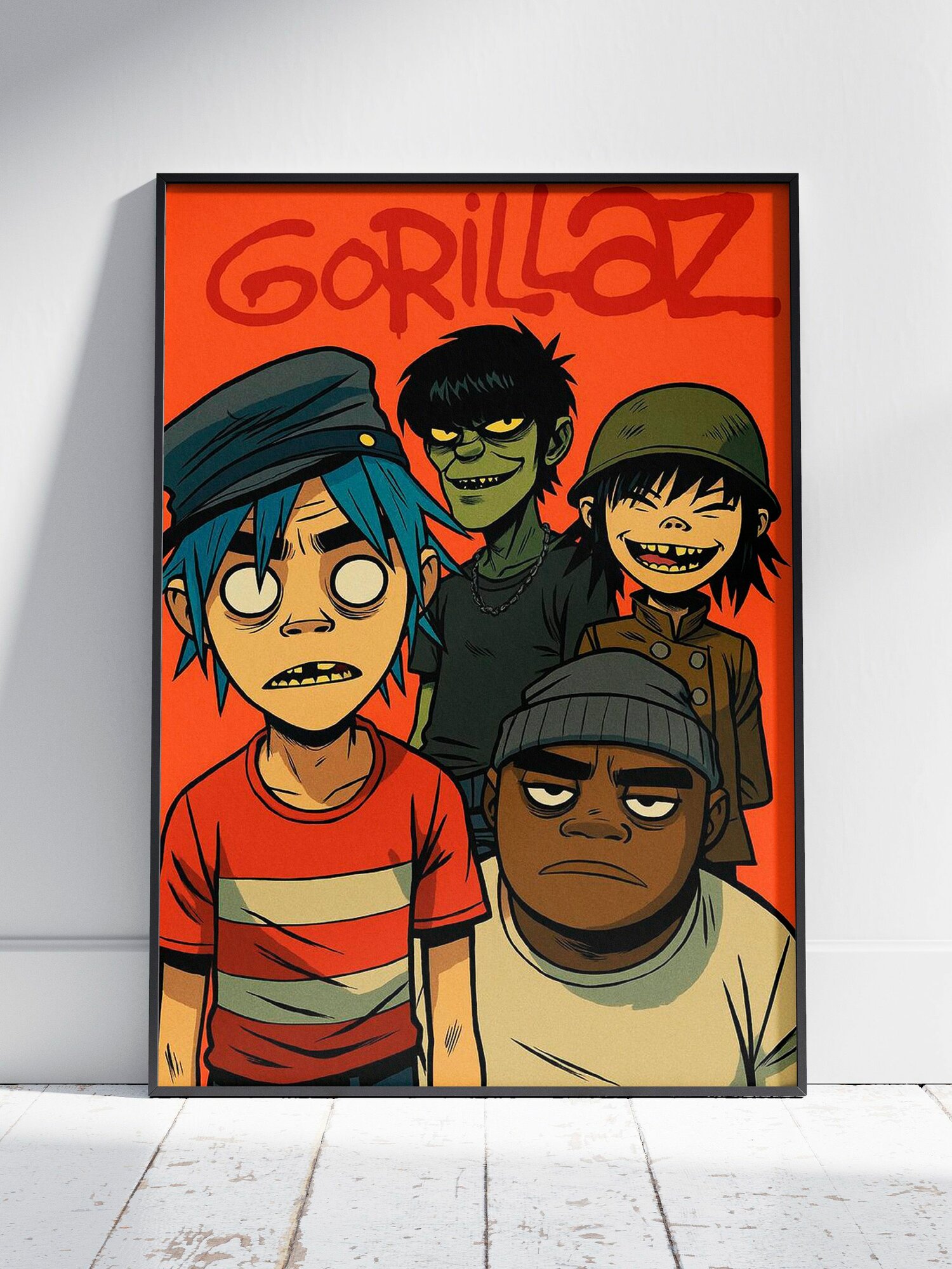 Плакат на стену для интерьера Горилаз (Gorillaz 16) - Постер по музыке и артисту формата A3 (30x42 см)
