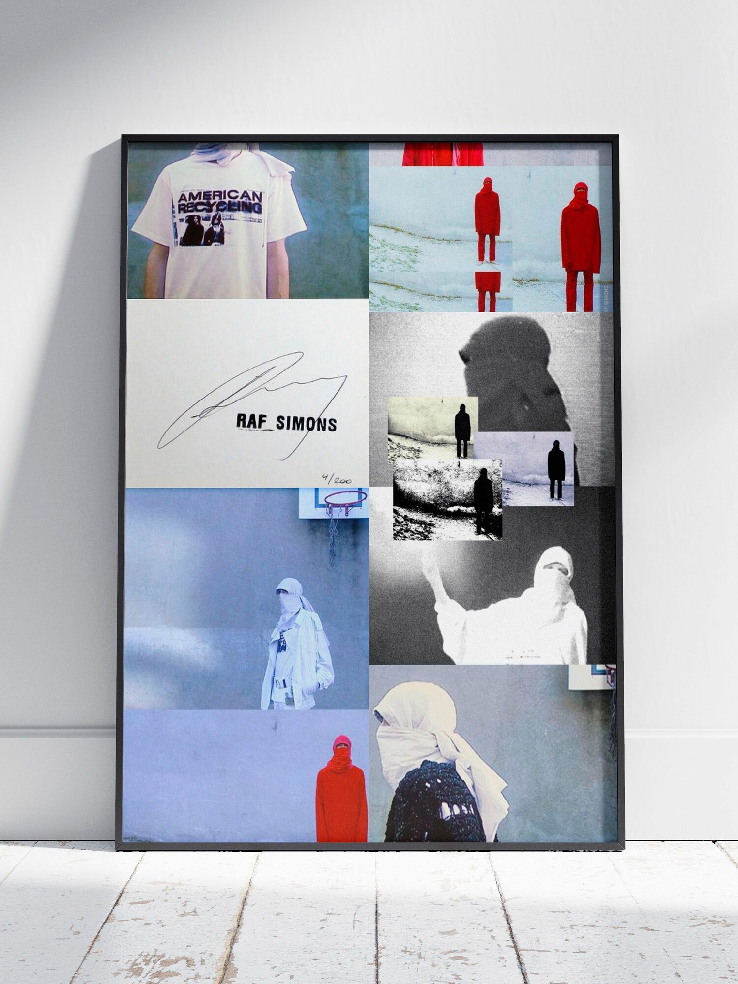 Плакат на стену для интерьера Раф Симонс (Raf Simons 6) - Постер по модели, бренду и моде формата A4 (21x30 см)