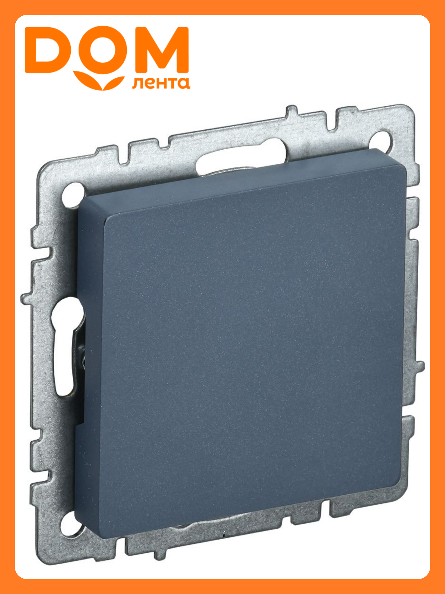 Заглушка IEK BRITE МЗ10-БрМ, с суппортом, IP20, пластик, зеленая