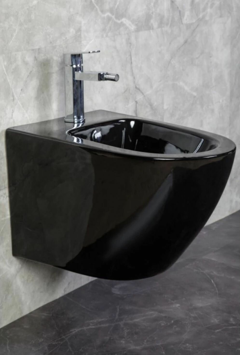 Подвесное биде Zandini Garda-Black Z19-05/1B