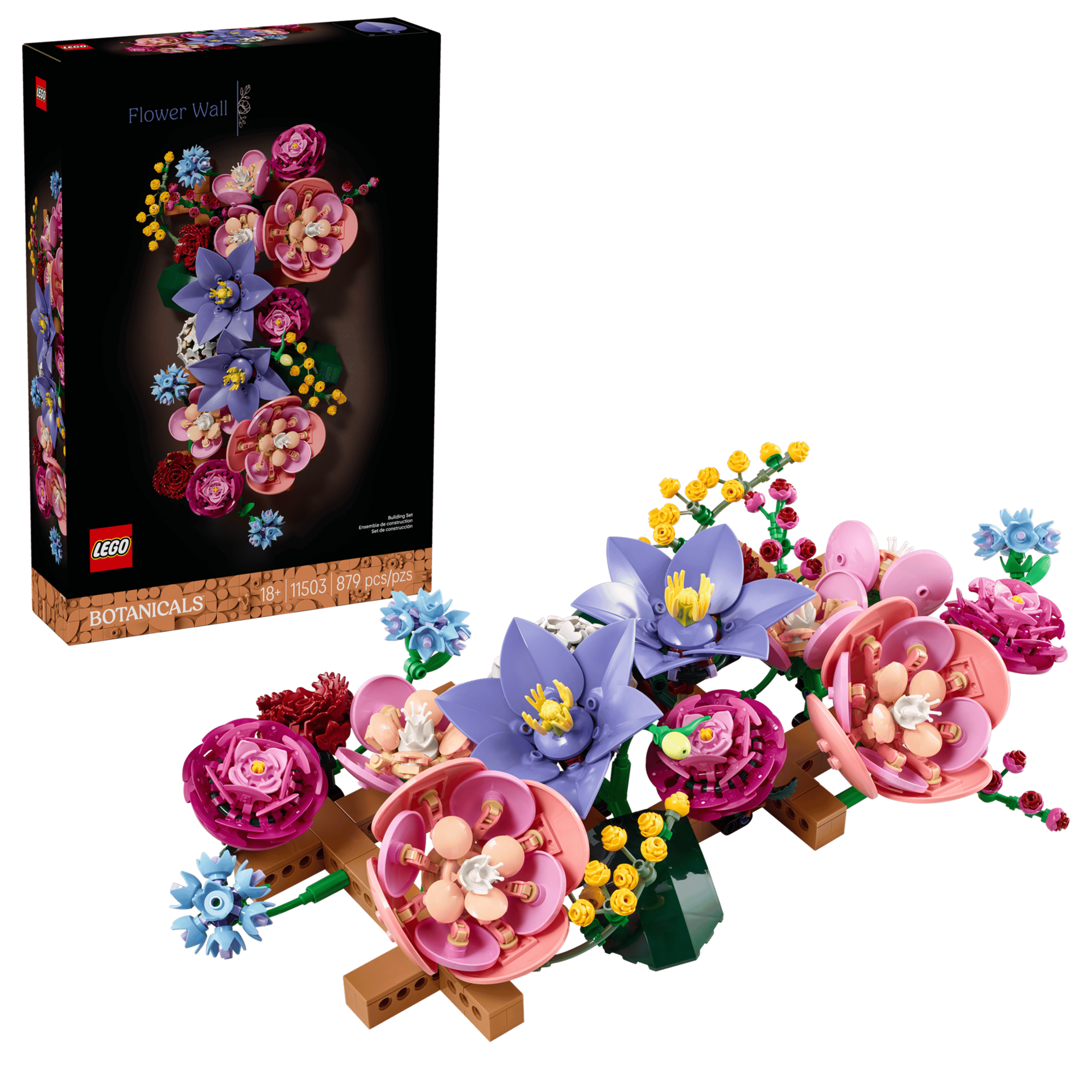 Конструктор LEGO Botanicals 11503 Настенные цветы, 879 деталей