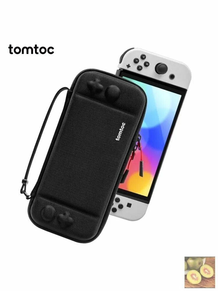 Чехол Tomtoc Slim на Nintendo Switch & OLED / для контроллера Нинтендо Свитч Олэд тонкий противоударный, черный