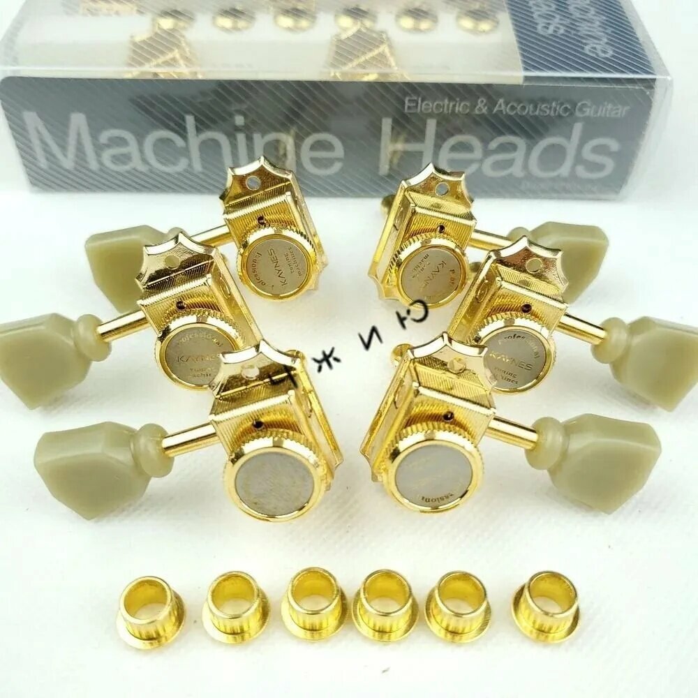 1 комплект 3R3L Vintage Deluxe Locking Electric Guitar Machine Колковая механика для LP SGS Колки для электрогитары Золото