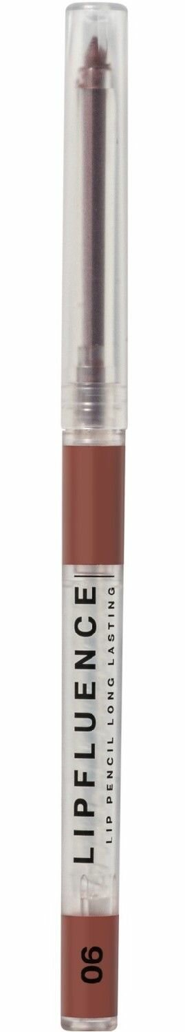 Influence Beauty Карандаш для губ тон 06 темно-бежевый нюд Lipfluence Automatic lip pencil автоматический выдвижной