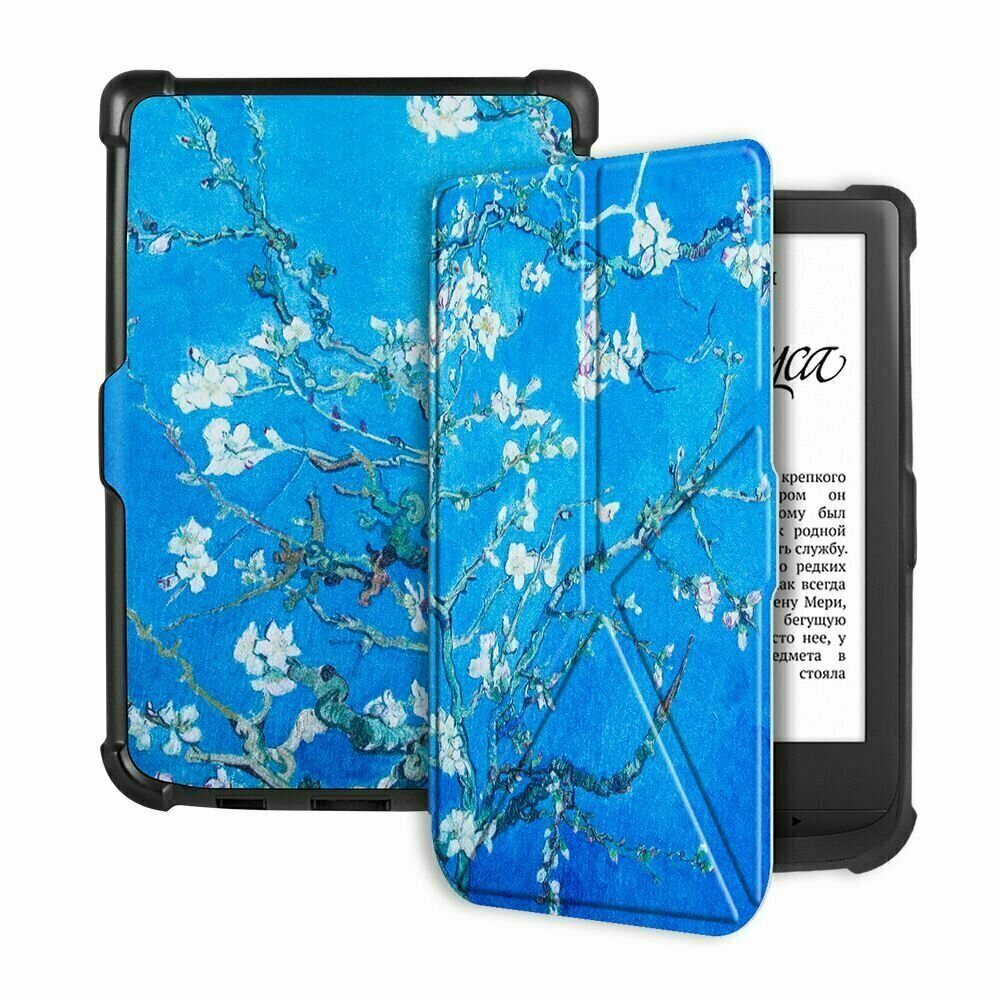 Чехол оригами для PocketBook 606, 616, 627, 628, 632, 633, 3D-подставка с функцией складывания, функция сна