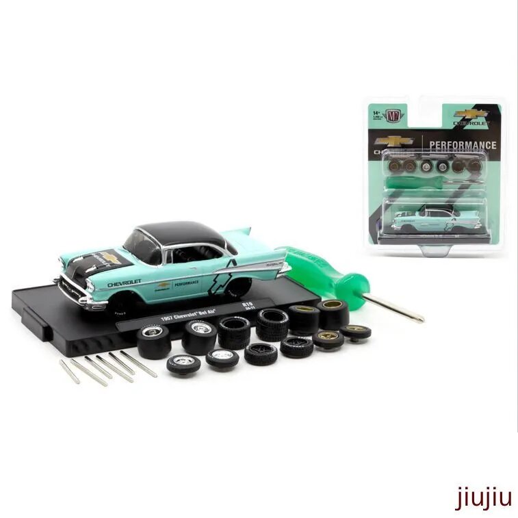 Машинка M2 Machines 1/64 1957 Chevrolet Bel Air R19 24-11 Die-cast Alloy Car Model Toy Gift