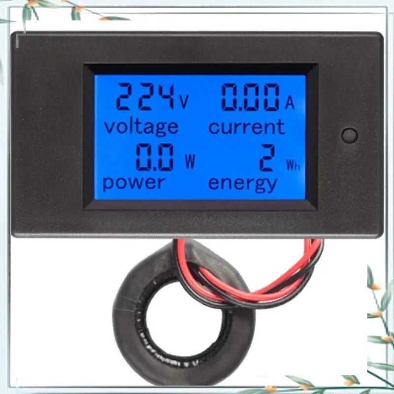 Измеритель напряжения и тока 224V 0.00A 0.0W 2Wh