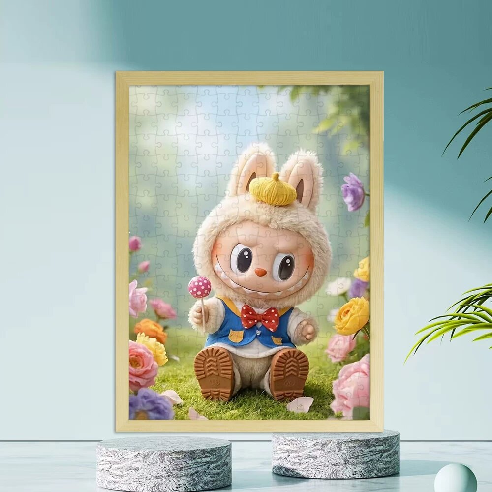 Pop Mart Labubu 200-Пицца Пазл 25x35см с Рамкой Вариант 5