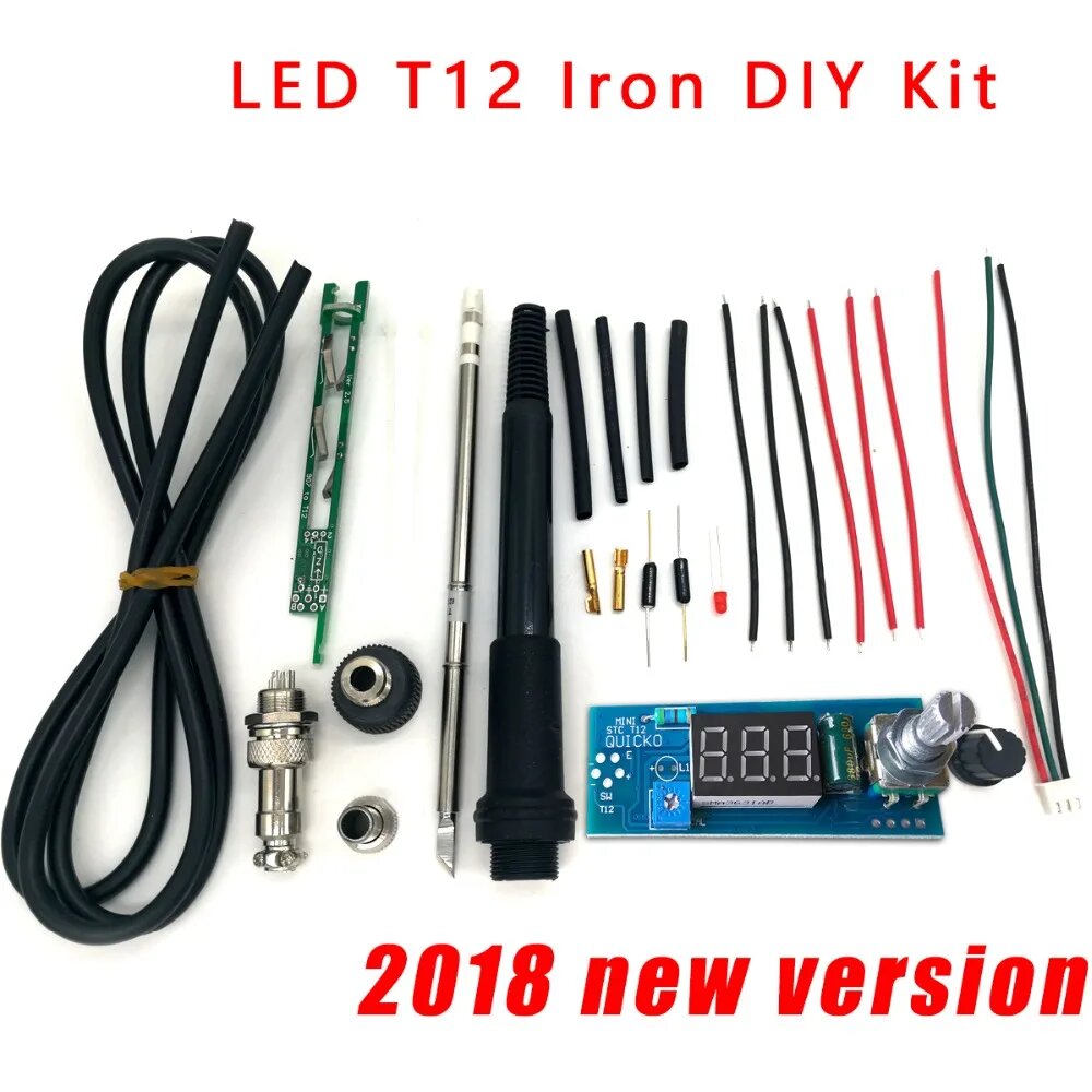 Набор для пайки QUECOO STC-LED-T12, красный LED