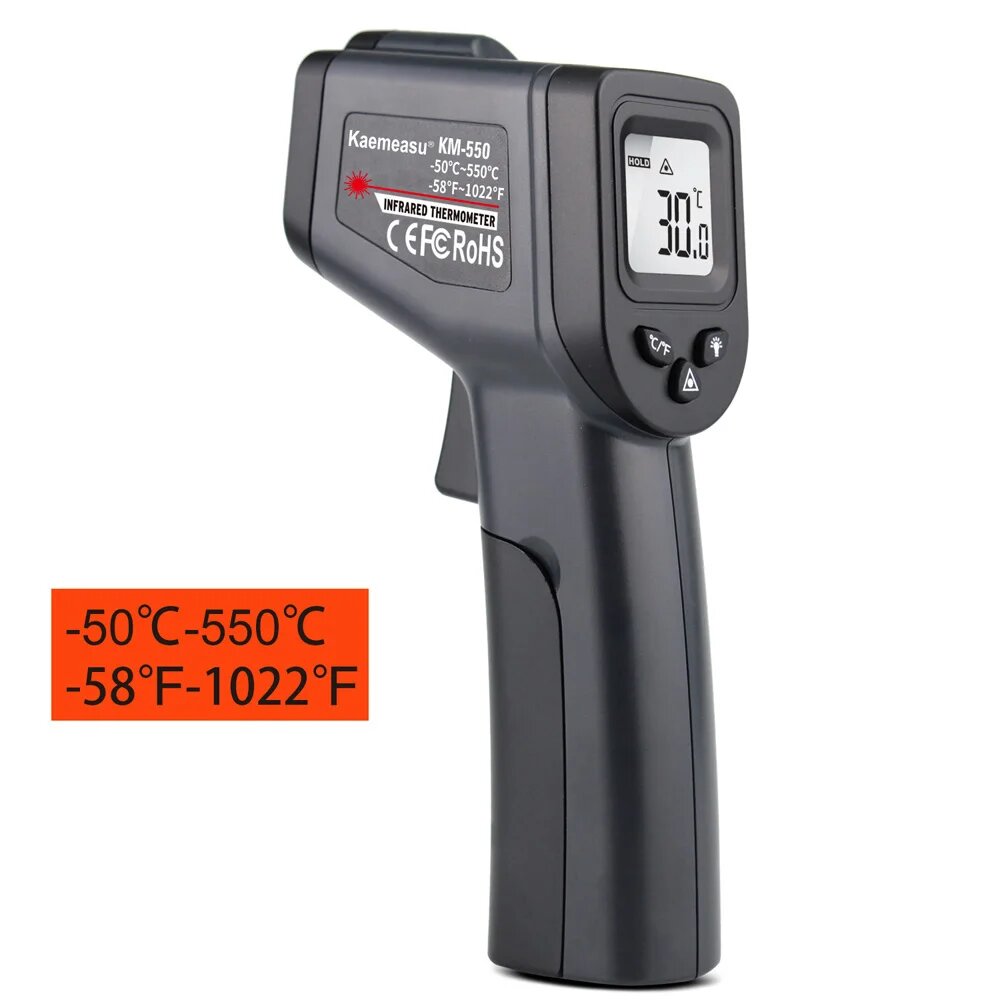 Инфракрасный термометр Kaientesu KM-550 -50°C - 550°C
