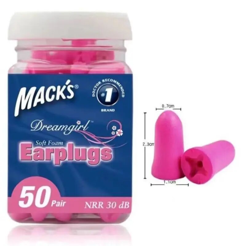 Mack's Dreamgirl Беруши Soft Foam, 50 пар, Women use