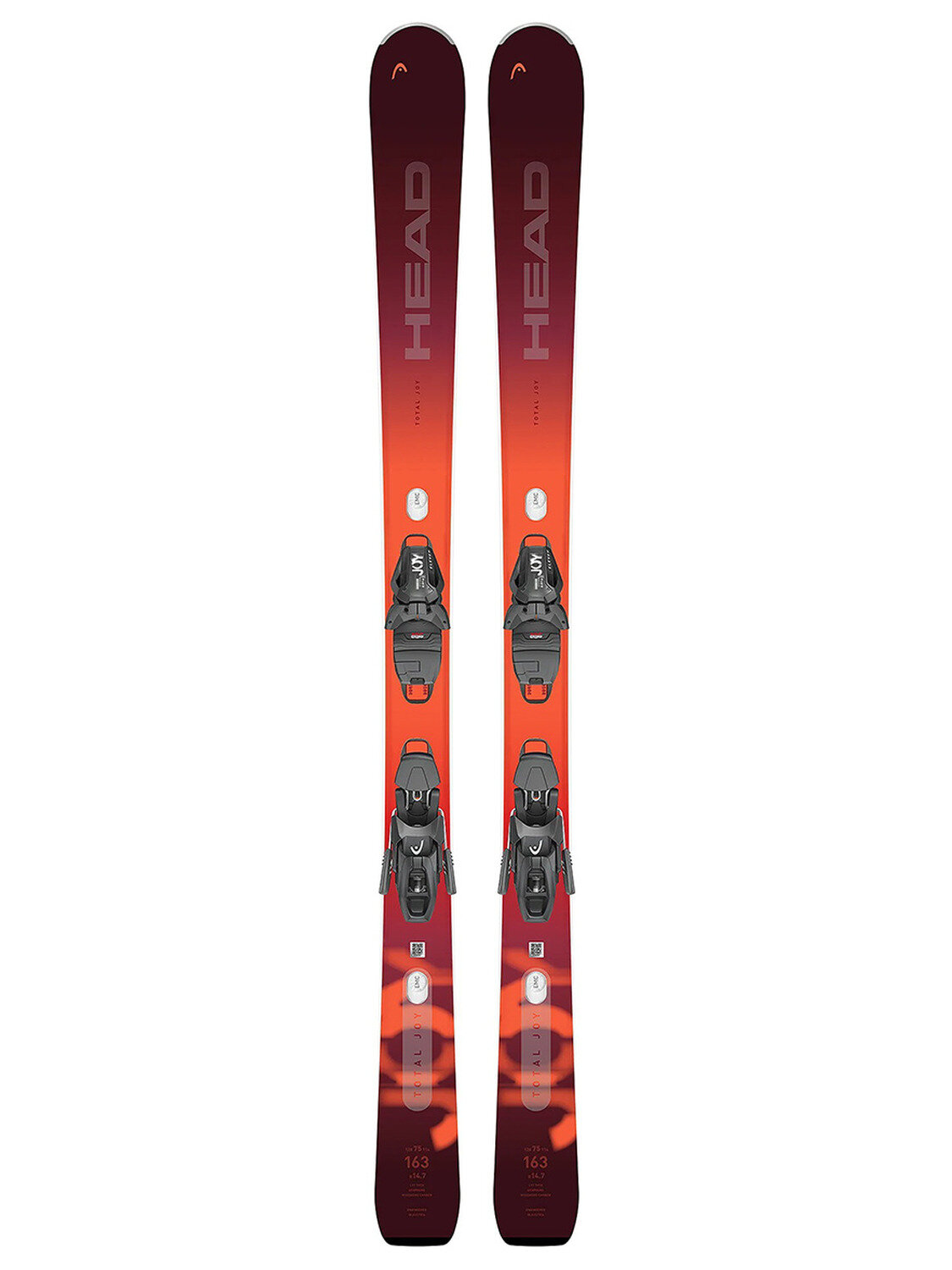 Горные лыжи с креплениями Head e-Total Joy SW SLR + JOY 11 GW SLR 24/25 , для женщин , Бордовый