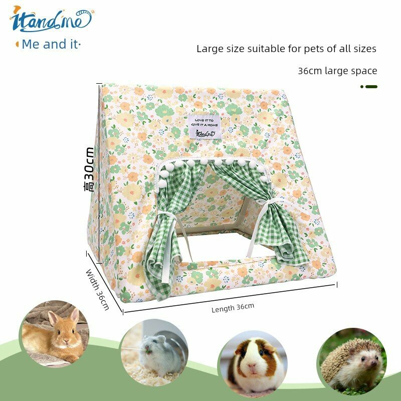 У меня есть убежище для морских свинок, специальный домик-убежище для кроликов и морских свинок, небольшой домик,