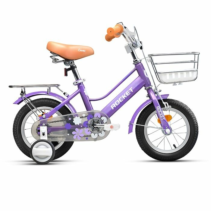 Велосипед Oubaoloon Rocket Emma, диаметр колес 12", сиреневый 12. EMMA. LI.26