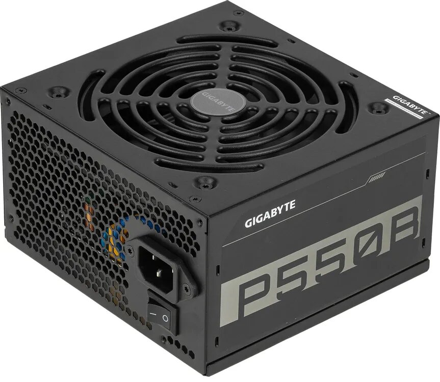 Блок питания GIGABYTE GP-P550B ATX, мощность 550Вт, активный PFC, черный