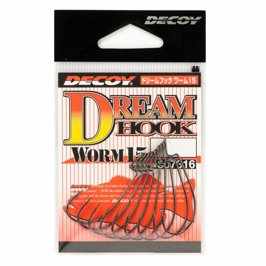 Крючок рыболовный Decoy офсетный Worm 15 #8 (9 шт.)