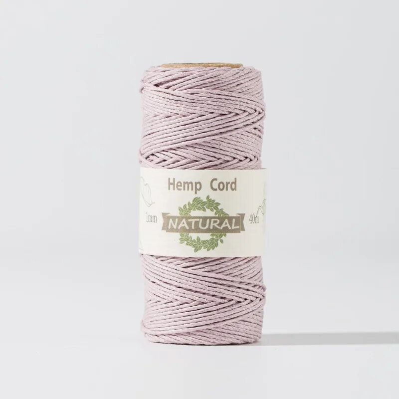 Льняная нить Light Purple 1 мм, 40 м