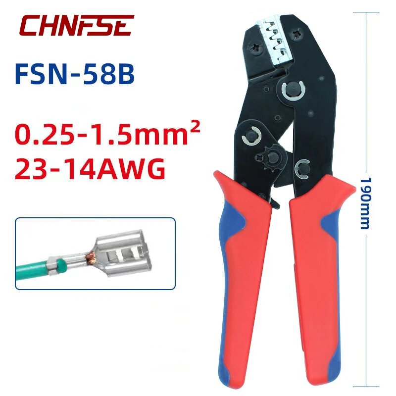 Обжимные клещи CHNFSE FSN-58B 0.25-1.5mm² 23-14AWG