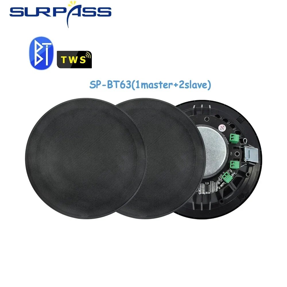 SURPASS SP-BT63 Bluetooth динамик 6" (1 Master + 2 Slave)