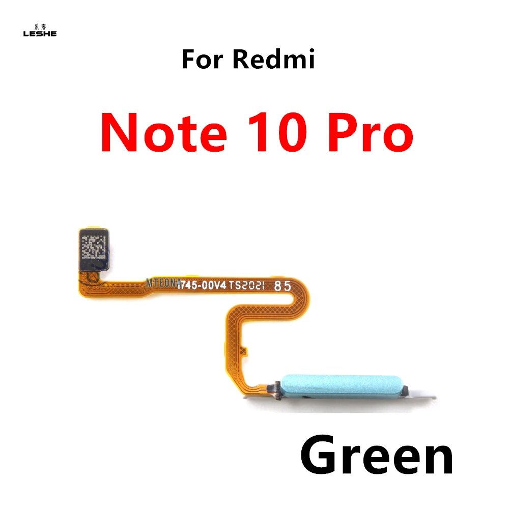Кнопка питания Touch ID палец для Xiaomi Redmi Note 10 Pro 4G сканер датчик отпечатков пальцев гибкий кабель