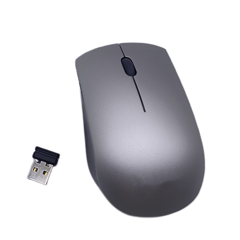 Беспроводная мышь для Lenovo с USB-приемником, серебристая, модель KBRFBU71