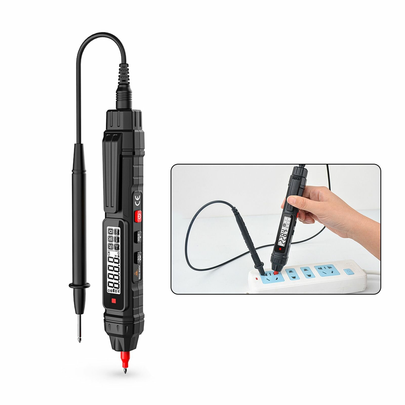 Цифровой мультиметр Smart-Pen тестер авторагирующий напряжение Pen Electric Teste Meter