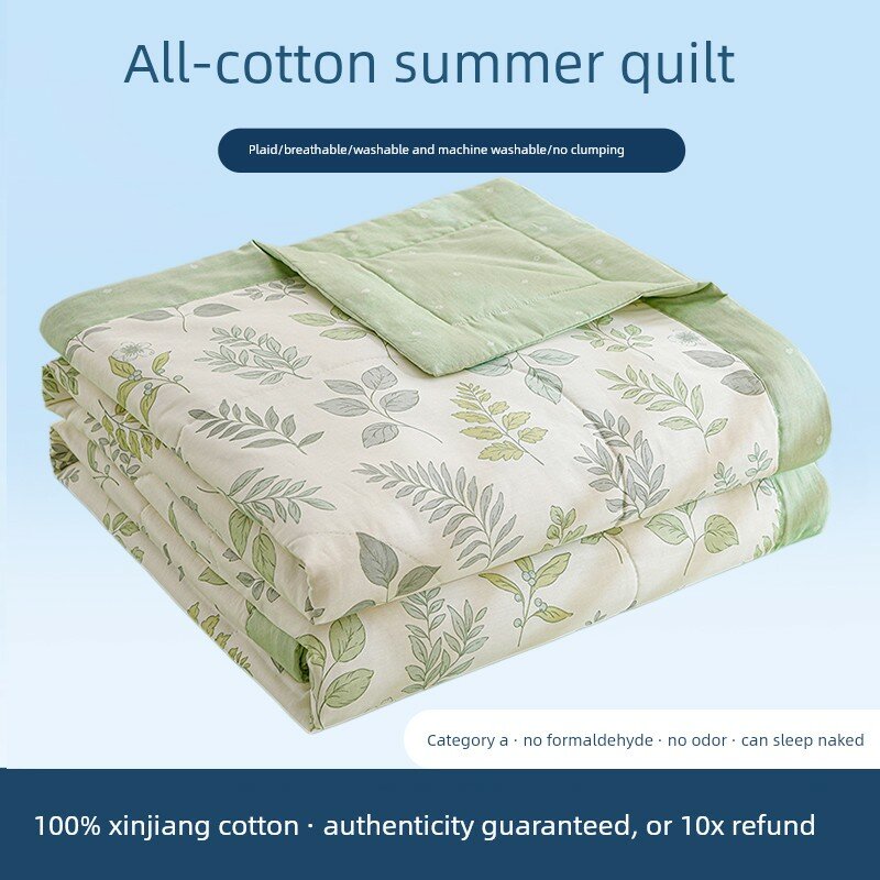 Летнее одеяло Crystal Home Textiles из 100% хлопка (хлопок Синьцзянь), машинная стирка, однослойное, для кондиционера,