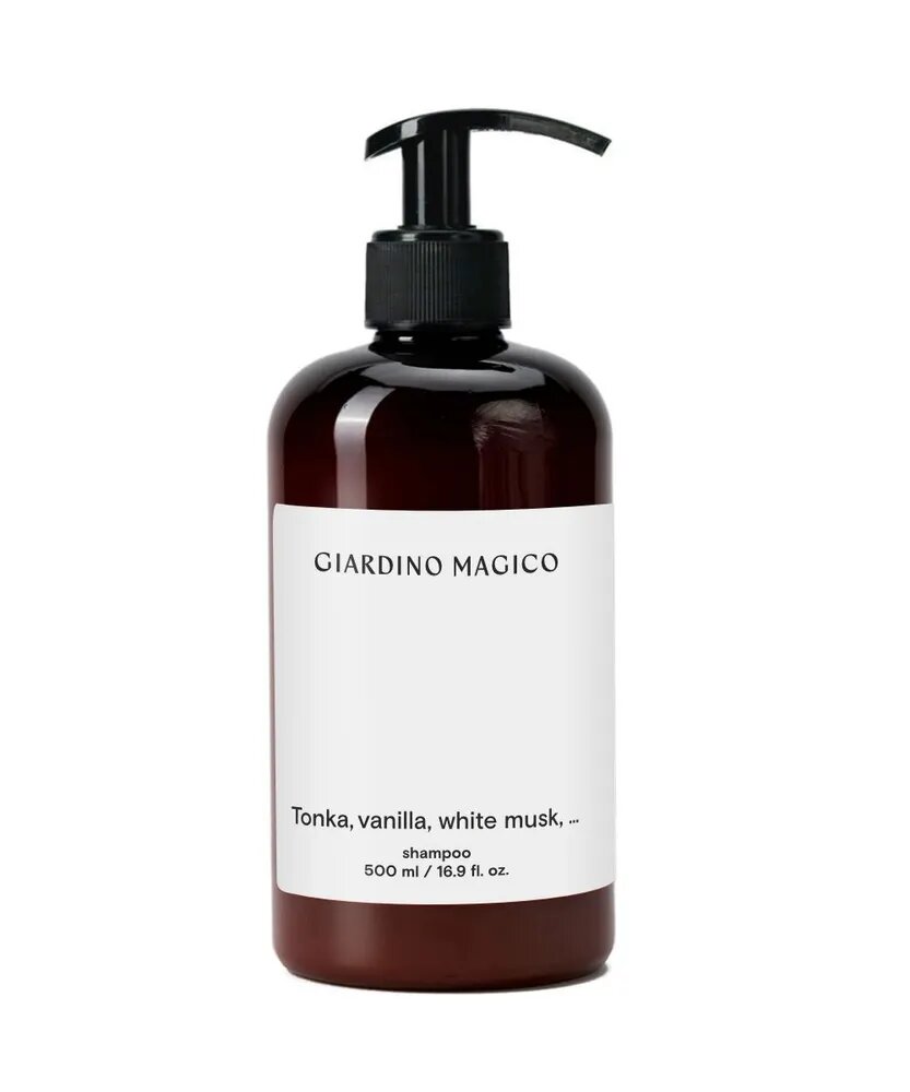 Увлажняющий шампунь для волос GIARDINO MAGICO Tonka, Vanilla, White Musk, . (500 мл)