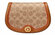 Сумка Coach, фактура тиснение, коричневый