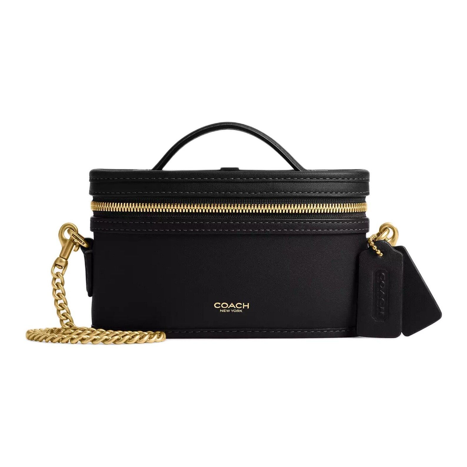 Сумка Coach Trail, фактура матовая, black — фото 1