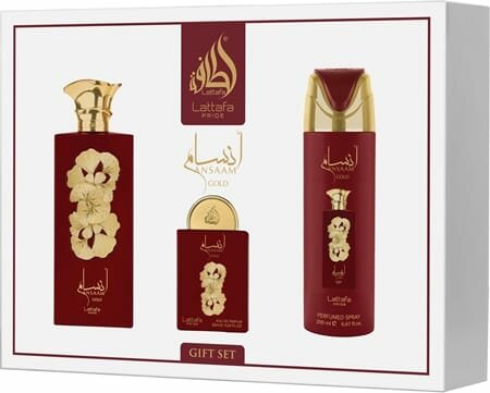 Туалетная вода Lattafa Ansaam Gold, набор, 1 шт