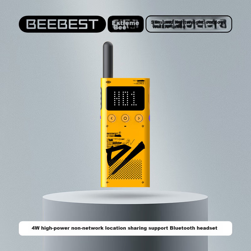 BeeBest 3-режимный компактный рации для походов с Bluetooth, приложением для настройки частоты и обмена позицией