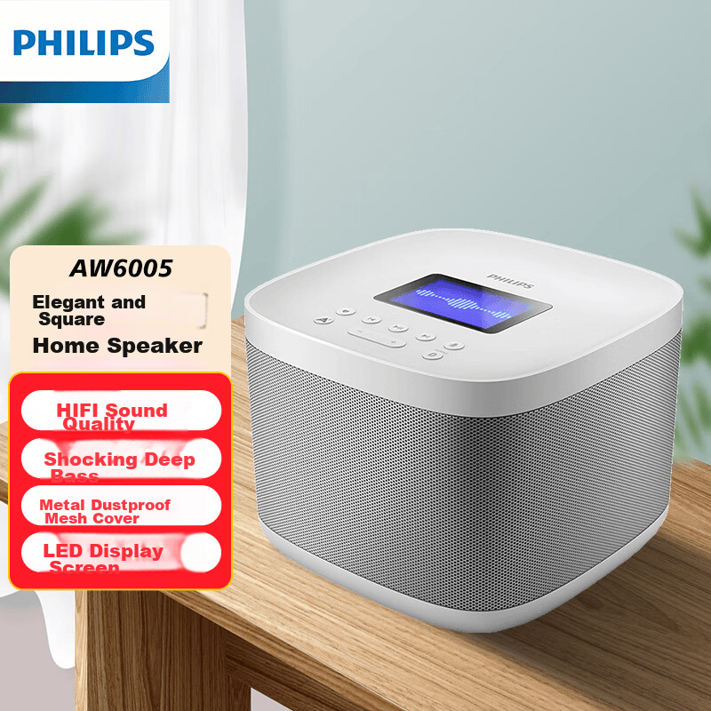 Беспроводной Bluetooth-колонка PHILIPS Xiao Fei с глубоким басом для домашнего письменного стола Цвет：Электрический