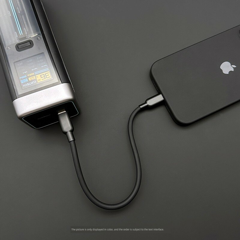 Кабель USB-C к USB-A 0,15 м для Huawei 88W, матовый черный с черным окончанием