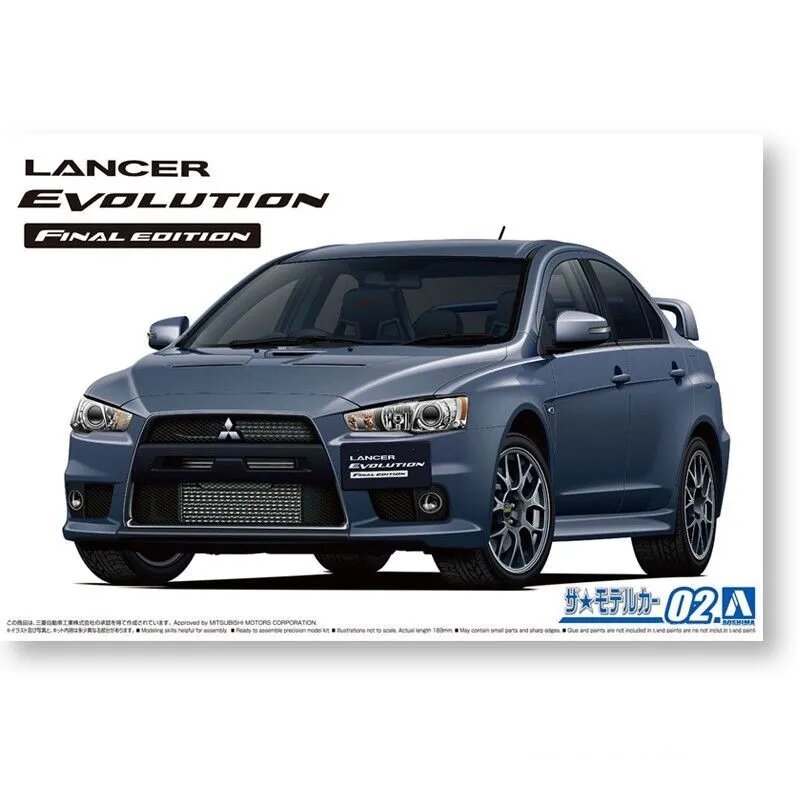 Сборная модель Машинка 1/24 Aoshima-05795 Mitsubishi Lancer Evolution X Final Edition