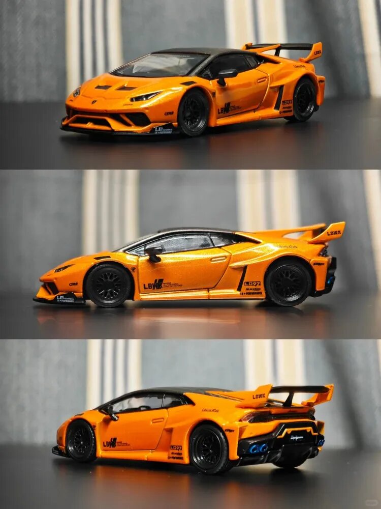 MINI GT 1:64 #355 LB WORKS Lamborghini Hurac n GT Arancio Borealis Коллекционная машинка