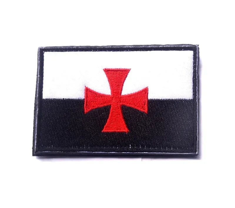 Нашивка крест красный, 8x5 см