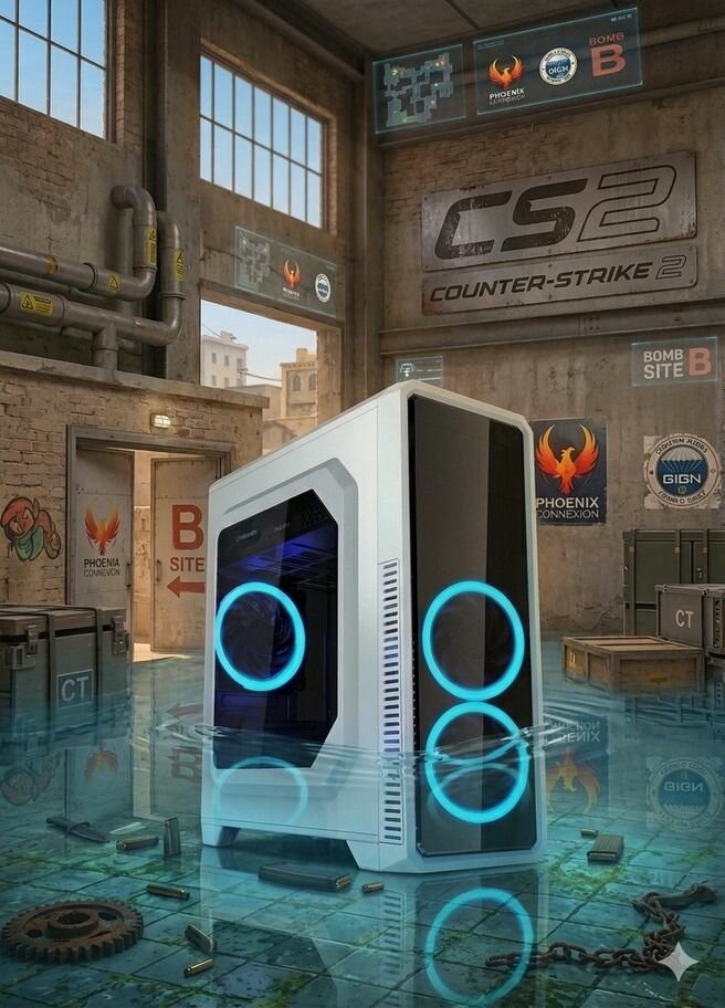 Системный блок G561white Intel Core I7-10700(аналог) 3,3ГГц 14 AMD Radeon RX 580 (8 Гб) Windows 11 Pro 16 Гб/512/0