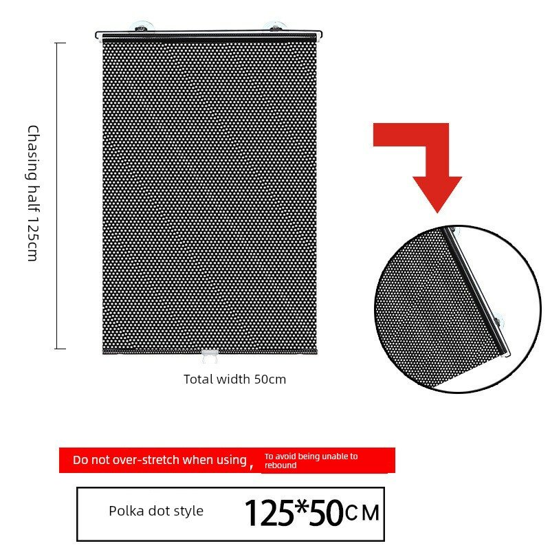 Черная сетчатая модель солнцезащитная штора 50x125 см для окон, кухни, офиса - без сверления, теплоизоляция