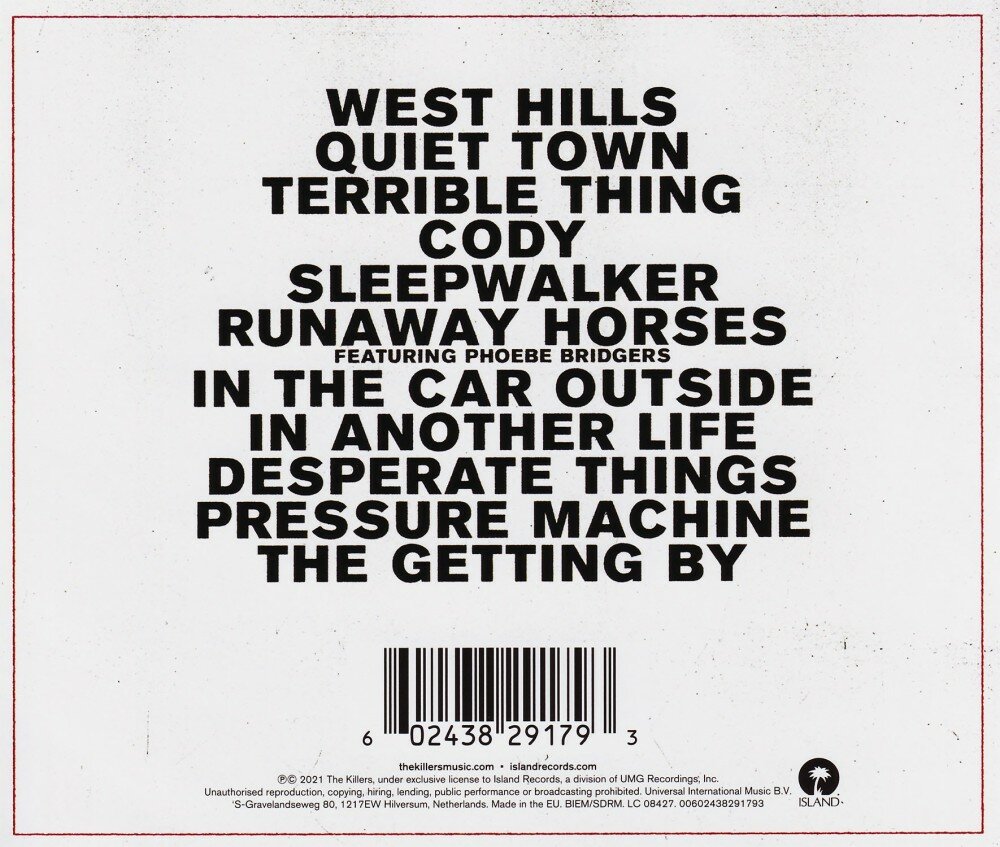 The Killers. Pressure Machine (CD) (СД диск, CD Box, Германия) — фото 1