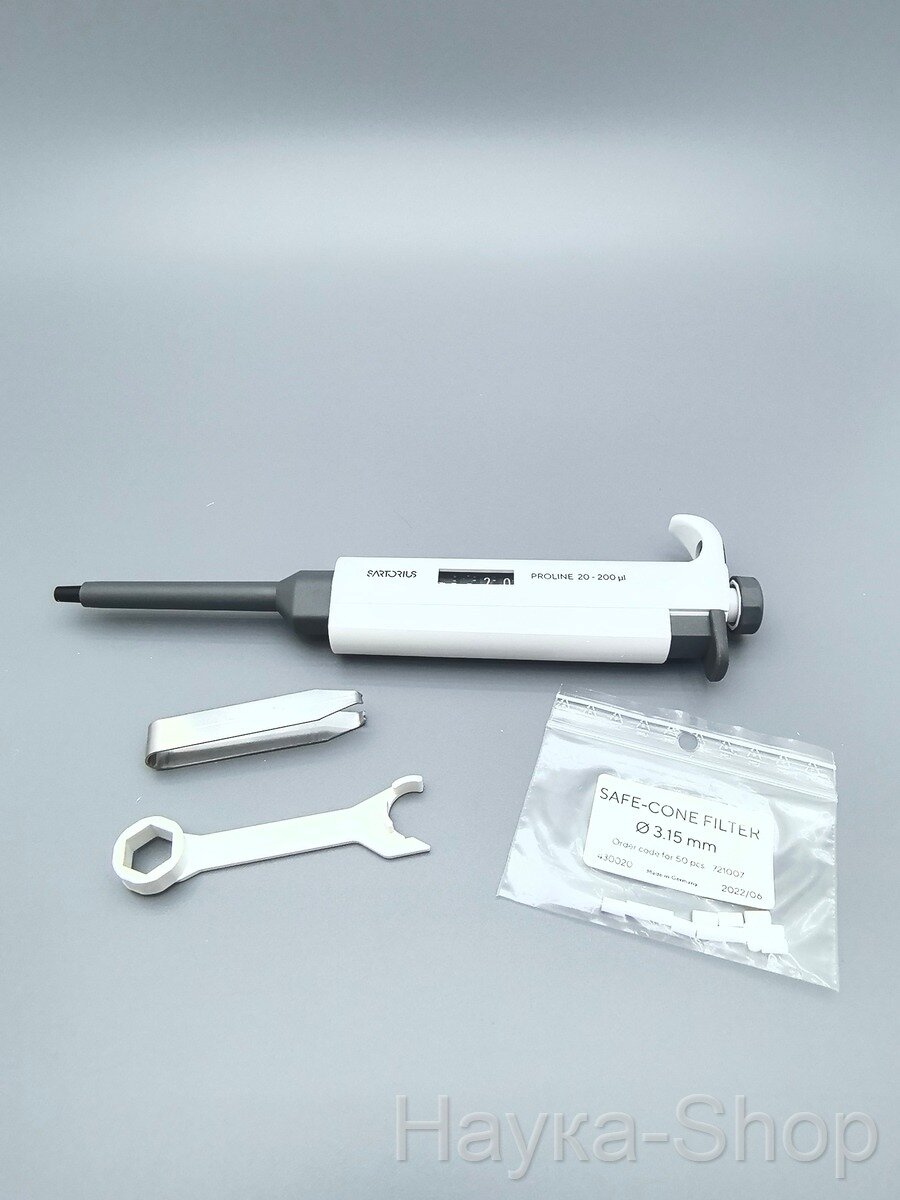 Механический дозатор Proline, 1 канал, 20-200 мкл (720070), Sartorius, Германия
