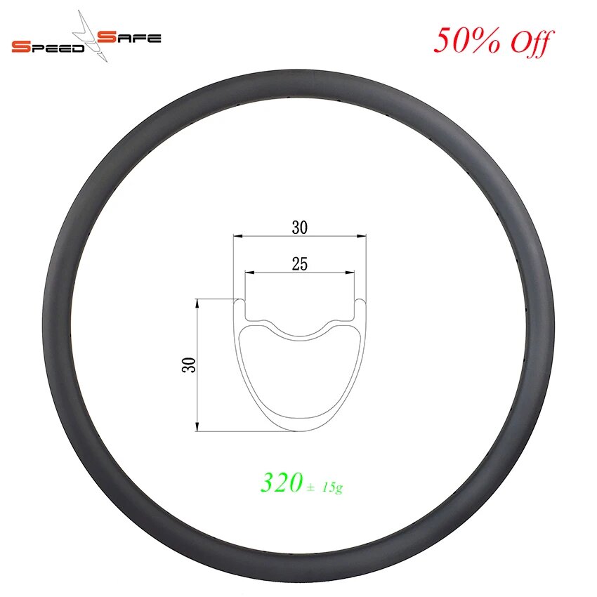 Speedsafe 29er MTB XC SL карбоновые колеса Clincher Tubeless 24H UD matte