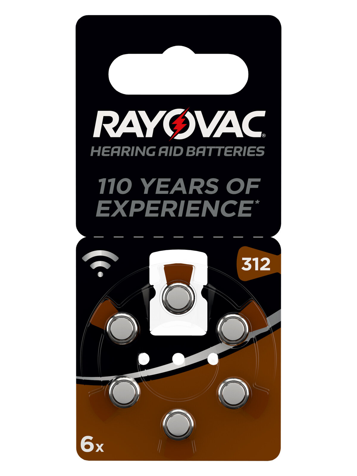 Батарейка для слуховых аппаратов RAYOVAC ACOUSTIC Type 312 6 шт (годность до 05.26)