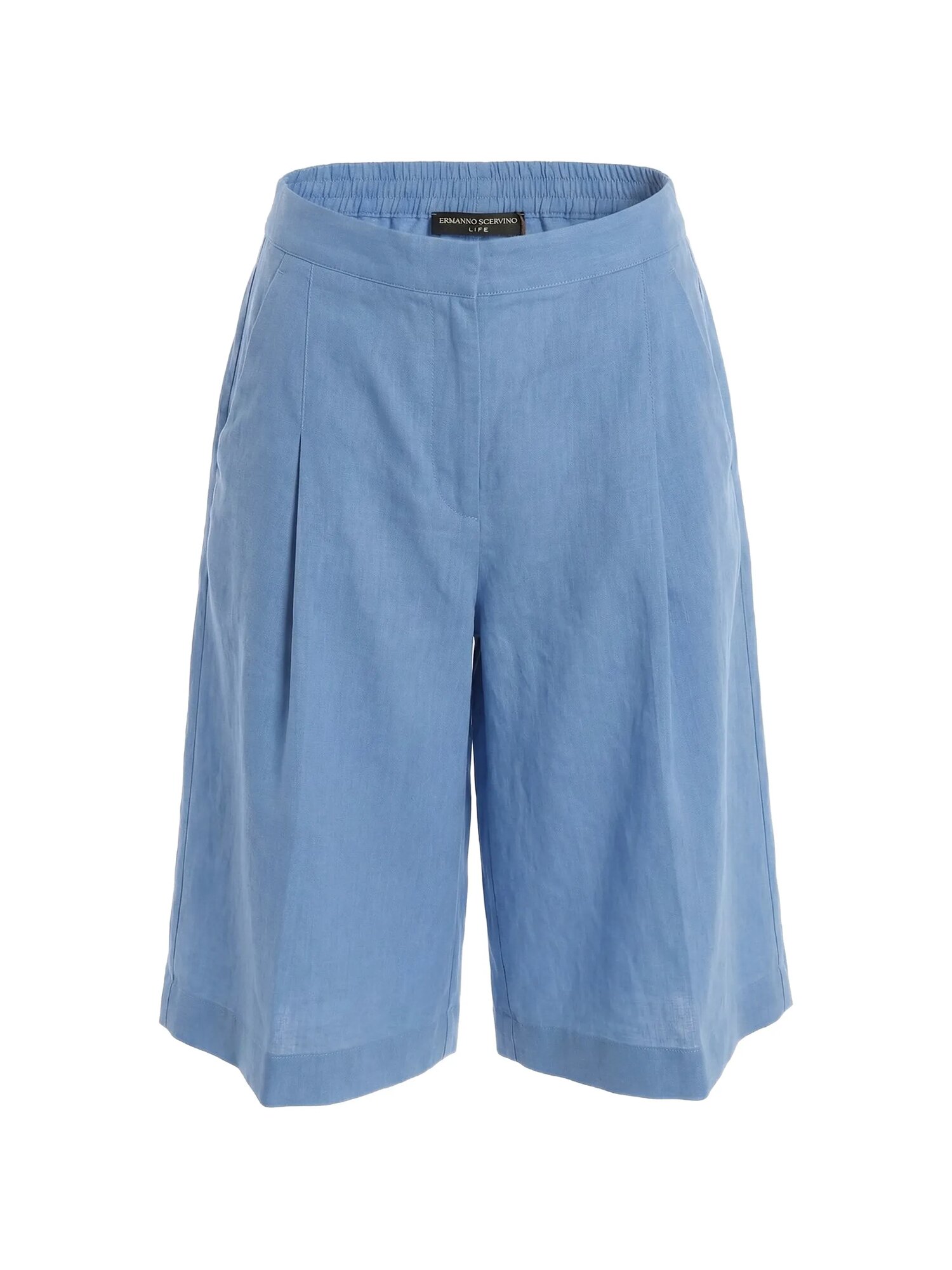 Шорты Ermanno Scervino Pleated linen shorts