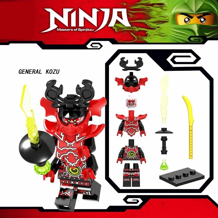 Набор минифигурки Ниндзяго Ninjago / Lloyd Kai Jay Nya Zane Cole Wu совместимы с LеGo