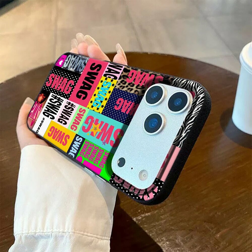 Чехол Swag Label для iPhone 13 Pro, черный