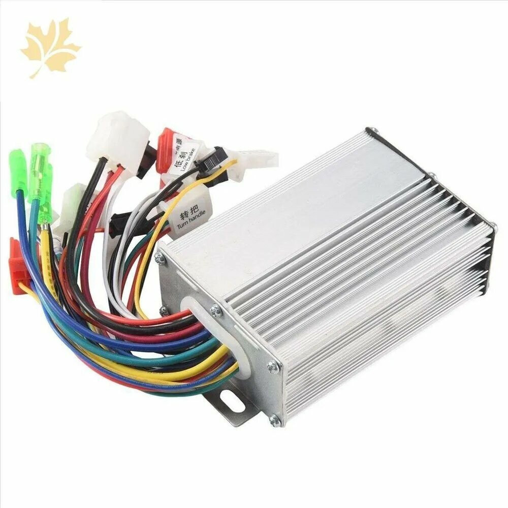 (W G B D) Контроллер двигателя электрического велосипеда 36V/48V 350W12 Tube Бесщеточный контроллер постоянного тока совместим с E-Bike Scooter