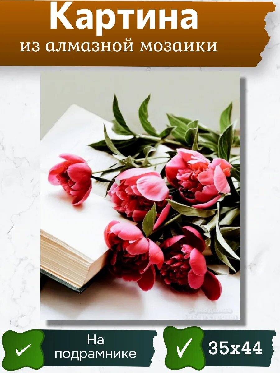 Алмазная мозаика на подрамнике 35х44