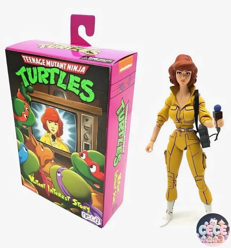 Коллекционная фигурка от "NECA". Эйприл О'Нилл ( M/ф "Черепашки-ниндзя") Official Ultimate Cartoon April O Neil TMNT 7
