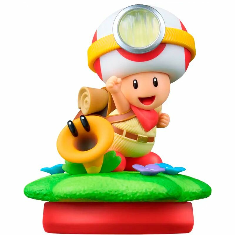 Amiibo. Фигурка Капитан Тоад и Говорящий цветок / Captain Toad & Talking Flower (Super Mario Bros. Wonder Collection)